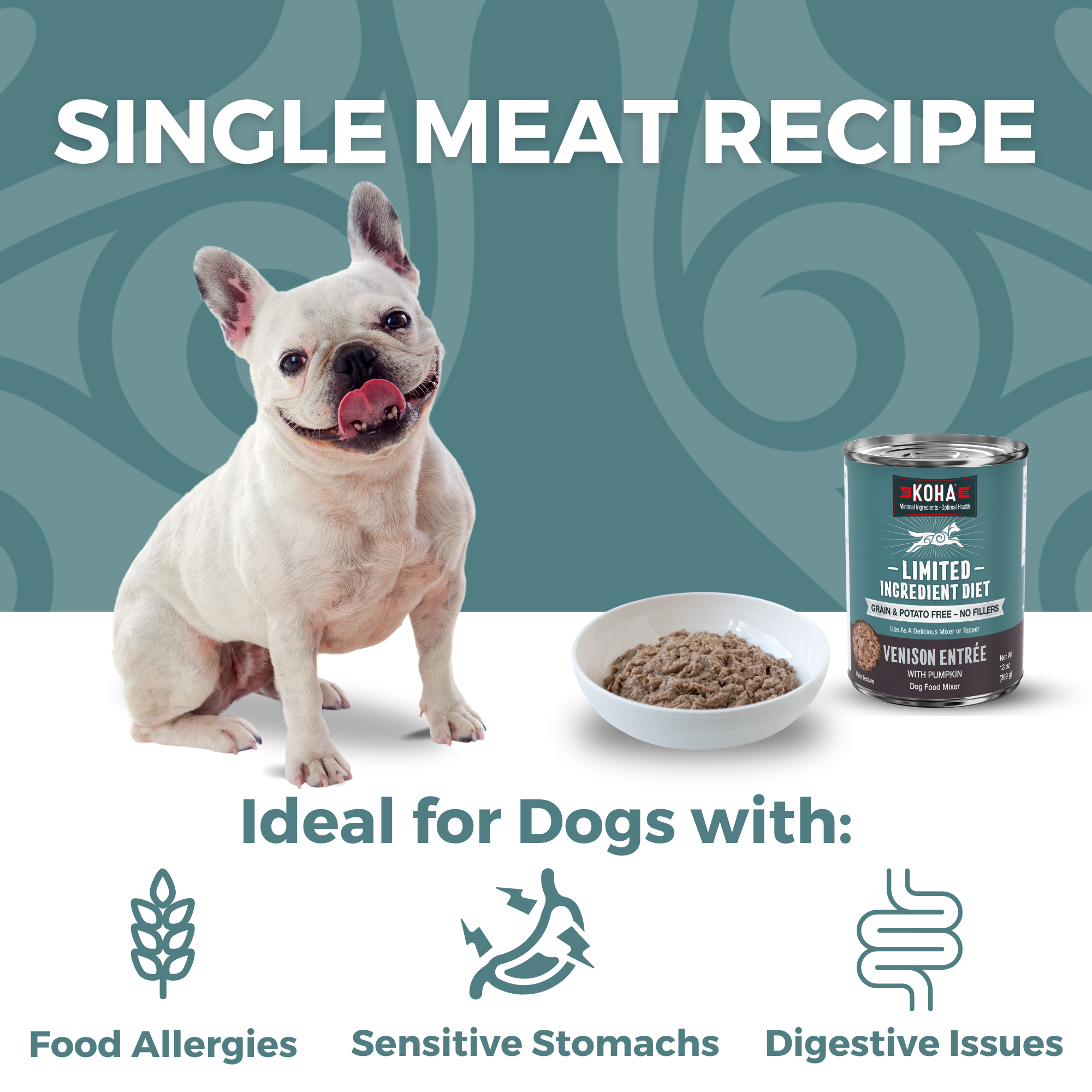 Limited Ingredient Diet Venison Entrée For Dogs | KOHA Pet