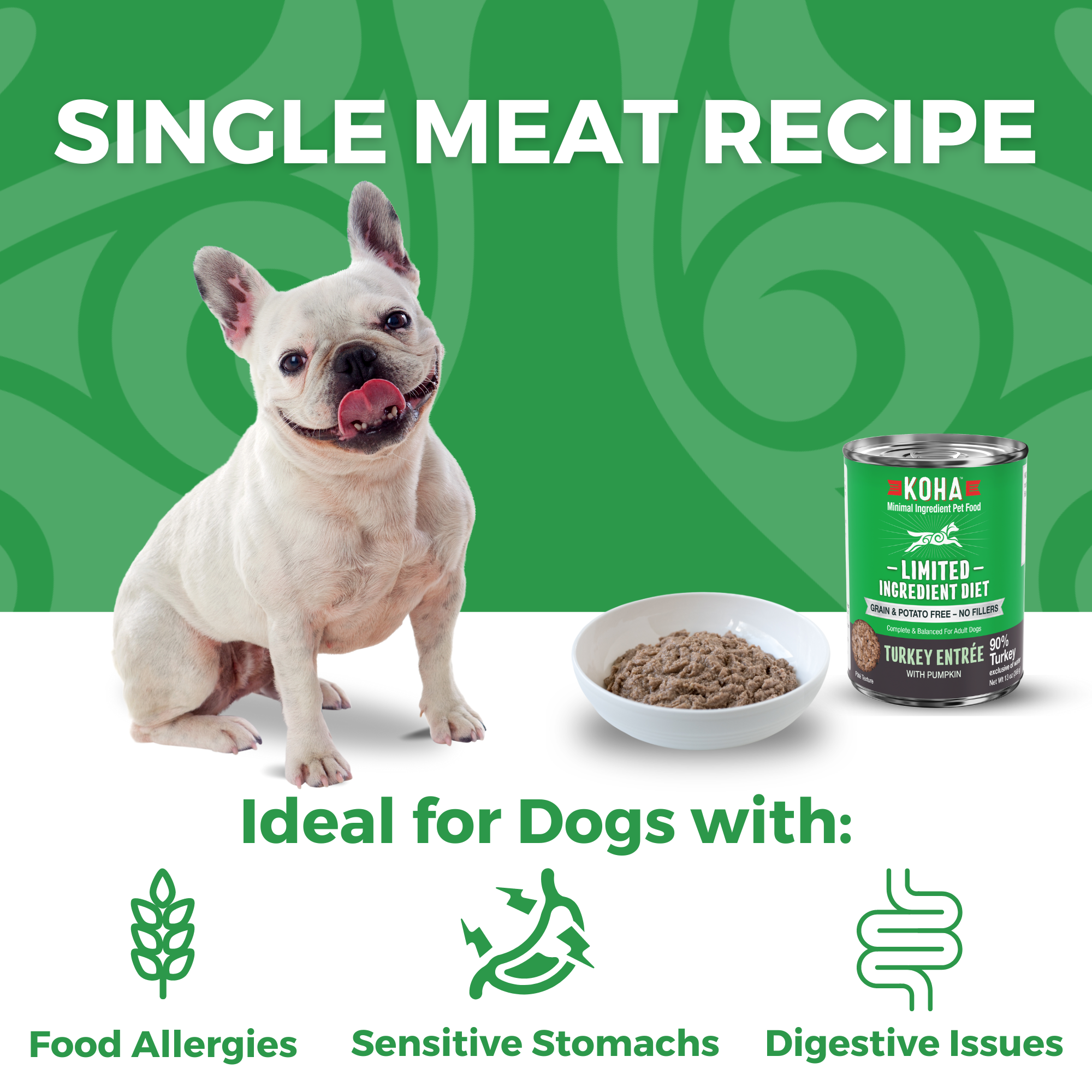Limited Ingredient Diet Turkey Entrée for Dogs | KOHA Pet