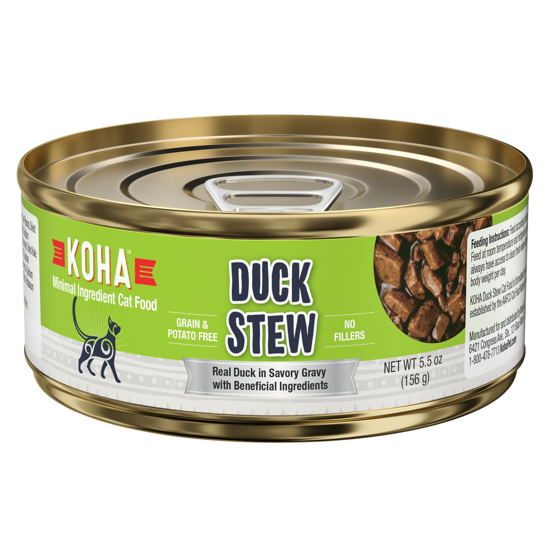 Minimal Ingredient Duck Stew for Cats – KOHA Pet