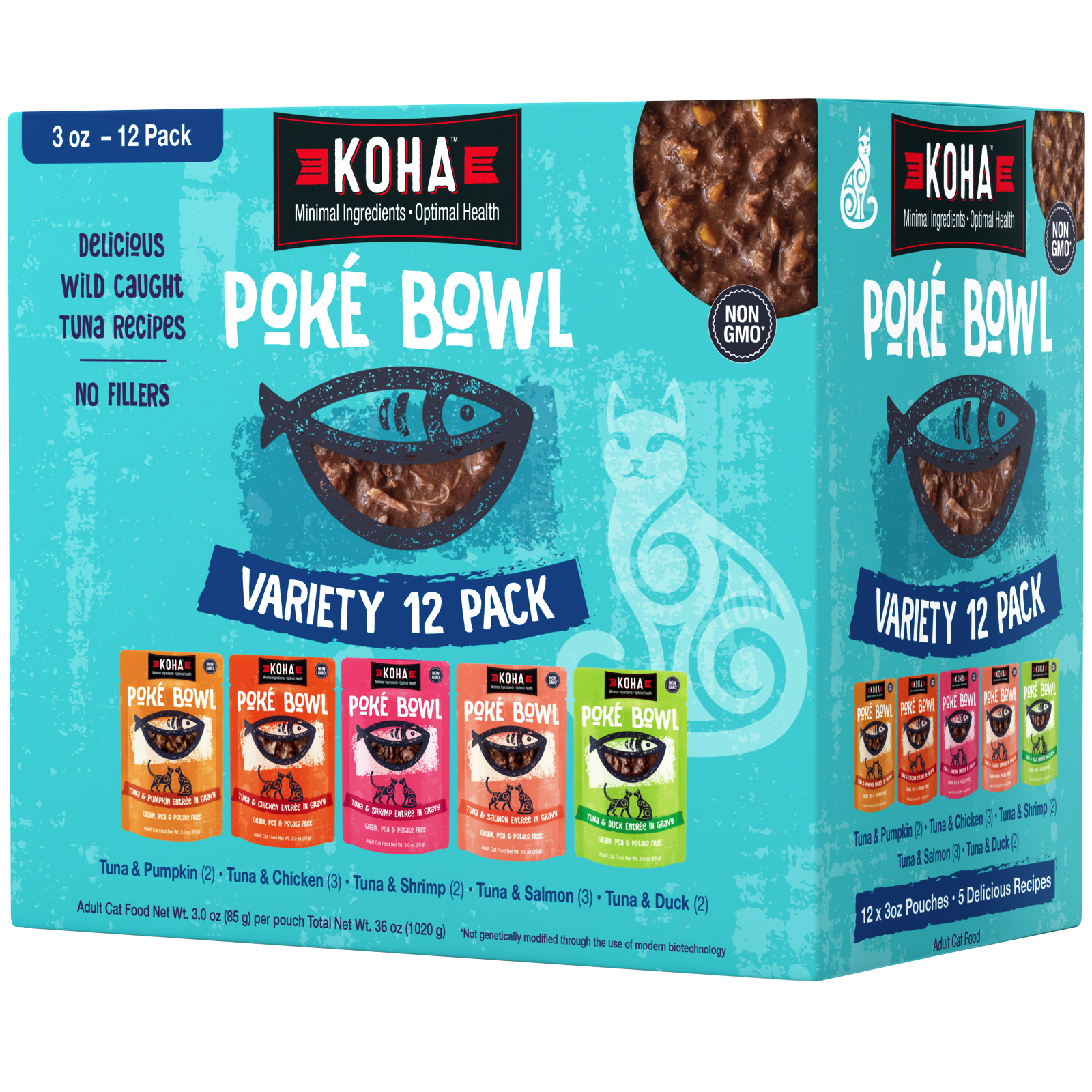 Poké Bowl Variety 12 Pack For Cats | KOHA Pet