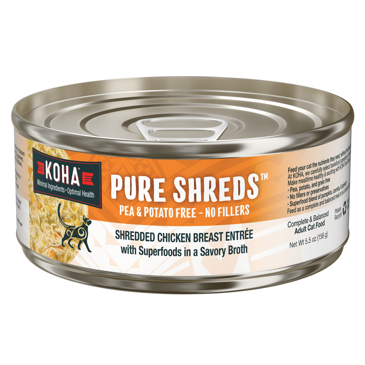 Pure Shreds Shredded Duck Entrée for Cats – KOHA Pet