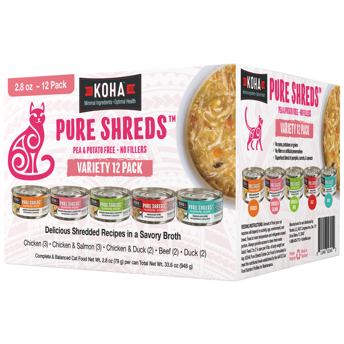 Pure Shreds Variety 12 Pack for Cats – KOHA Pet